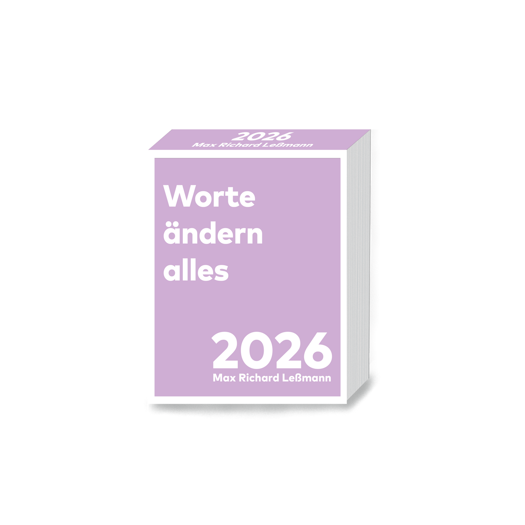 Abreißkalender 2026 | Worte ändern alles - Max Richard Leßmann | Gedichte für jeden Tag – Max ...